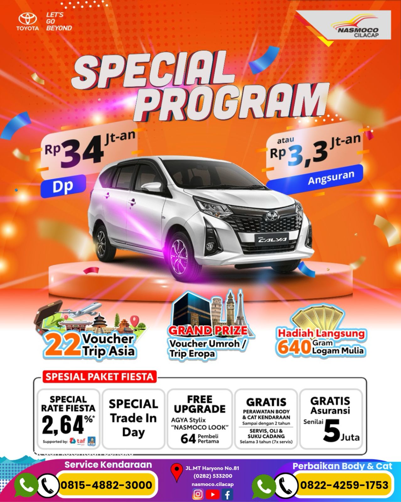 Dealer Toyota Nasmoco Cilacap - Dapatkan Harga & Promo Terbaik 2025